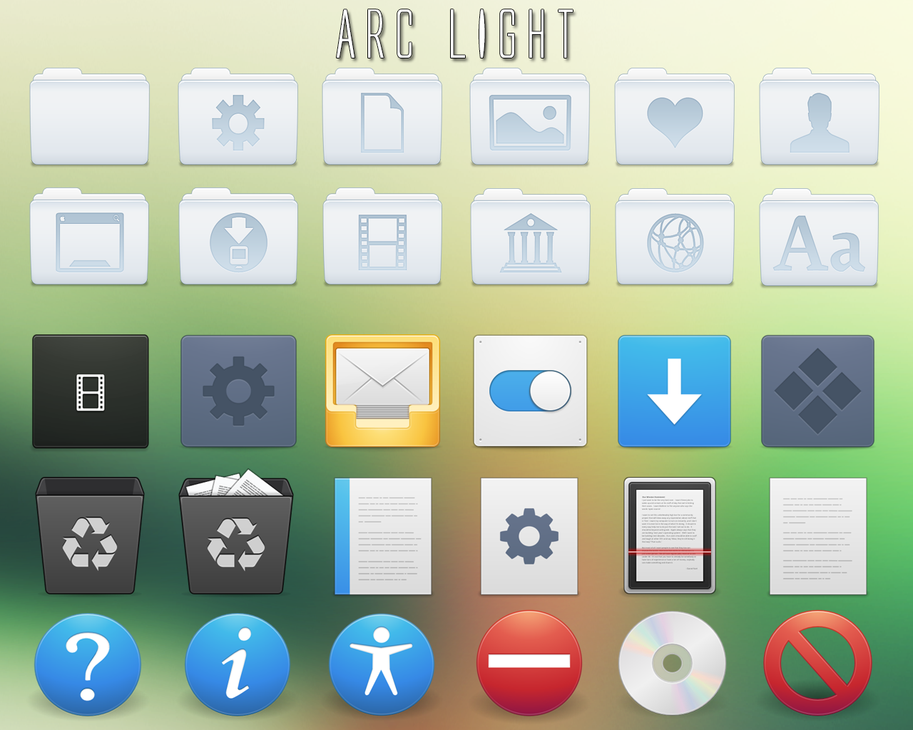 ARC Light IconPack 7TSP – Theme Source Patcher