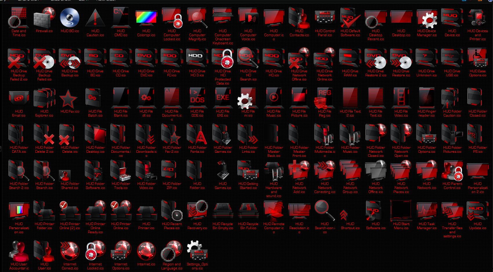 HUD Machine Red IconPack 7TSP – Theme Source Patcher