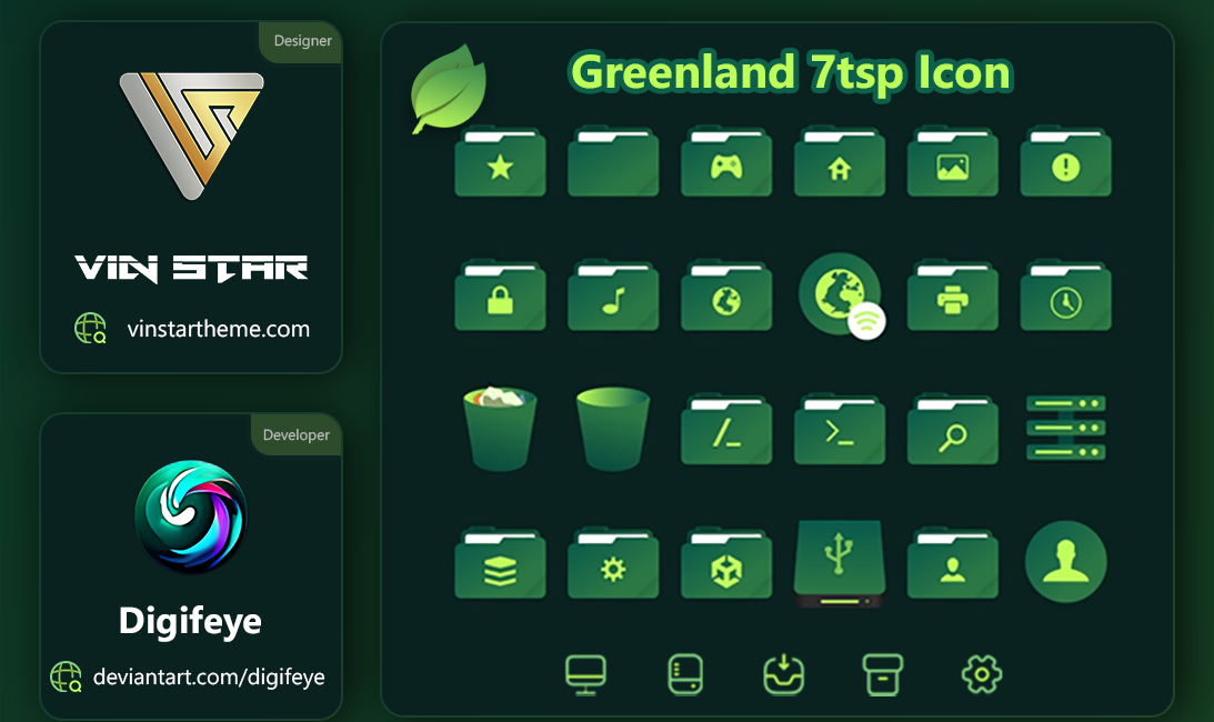 Greenland IconPack 7TSP – Theme Source Patcher