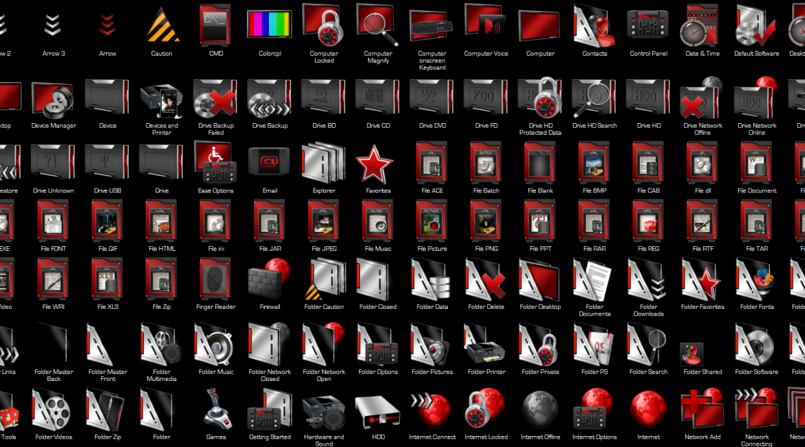 Mechanism Red IconPack 7TSP – Theme Source Patcher